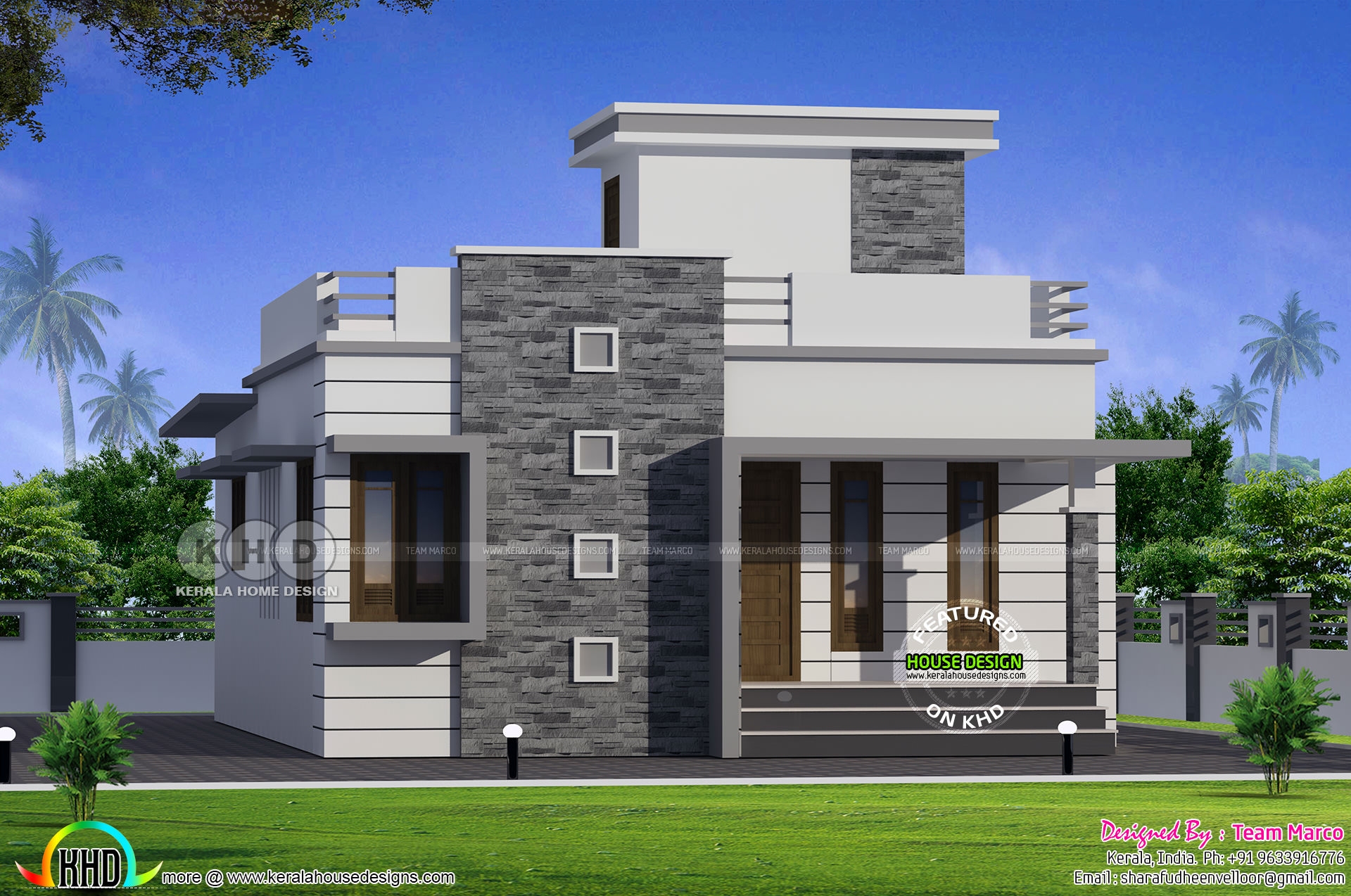 Small budget home in 3 cent plot by Sharafudheen Vattoli - Kerala Home ...