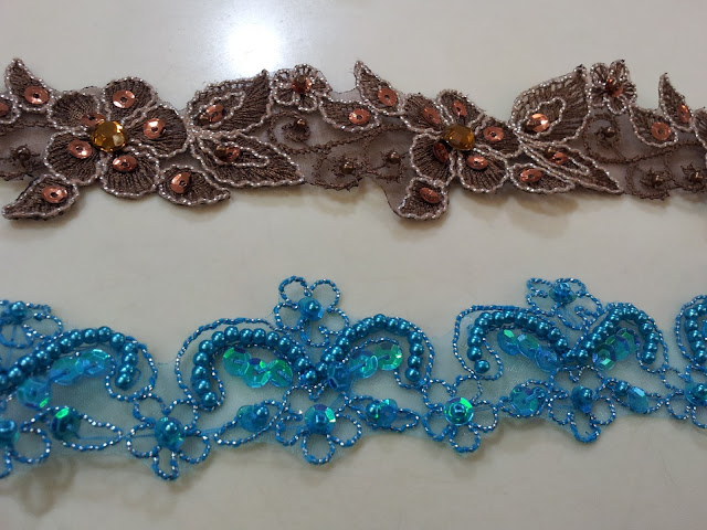 Mama Aimi Najla Arissa: Jahit Manik jom cantikkan baju raya......