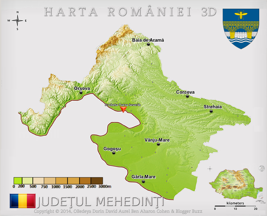 Harta României Grafică 3D Online - Blogger Buzz: Judeţele României ...