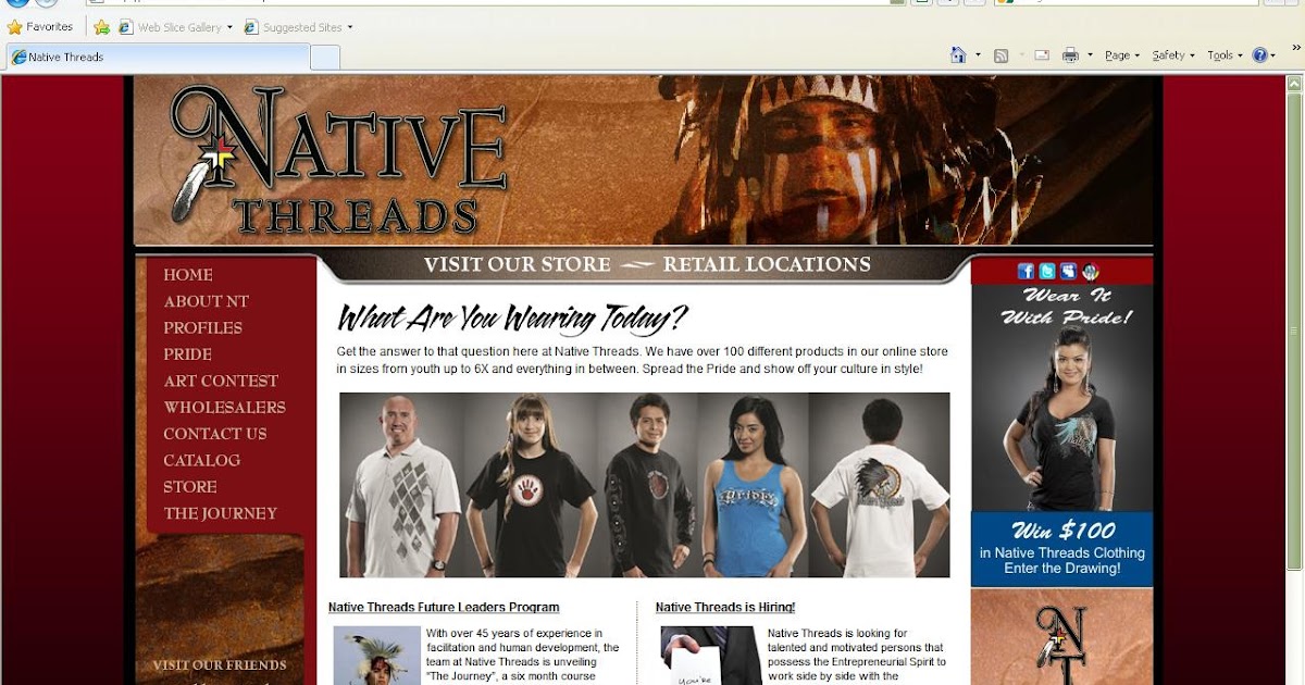 BEYOND BUCKSKIN: Native Threads Online
