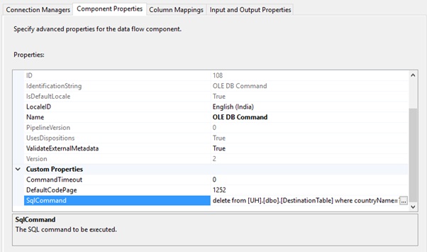 How To Use Oledb Command Transformation In Ssis D365 Fando Solutions