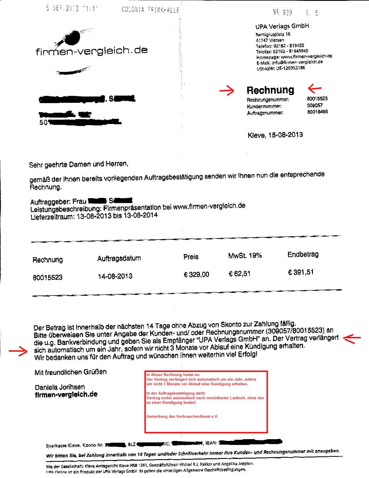 September 2013 - Verbraucherdienst e.V.