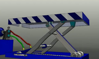 3D Animation of Small Hydraulic Scissor Lift Operating simulation by ...
