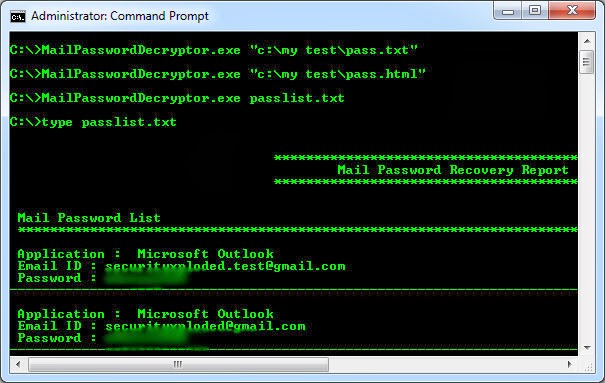 [MailPasswordDecryptor] All-in-one Mail Password Recovery Software
