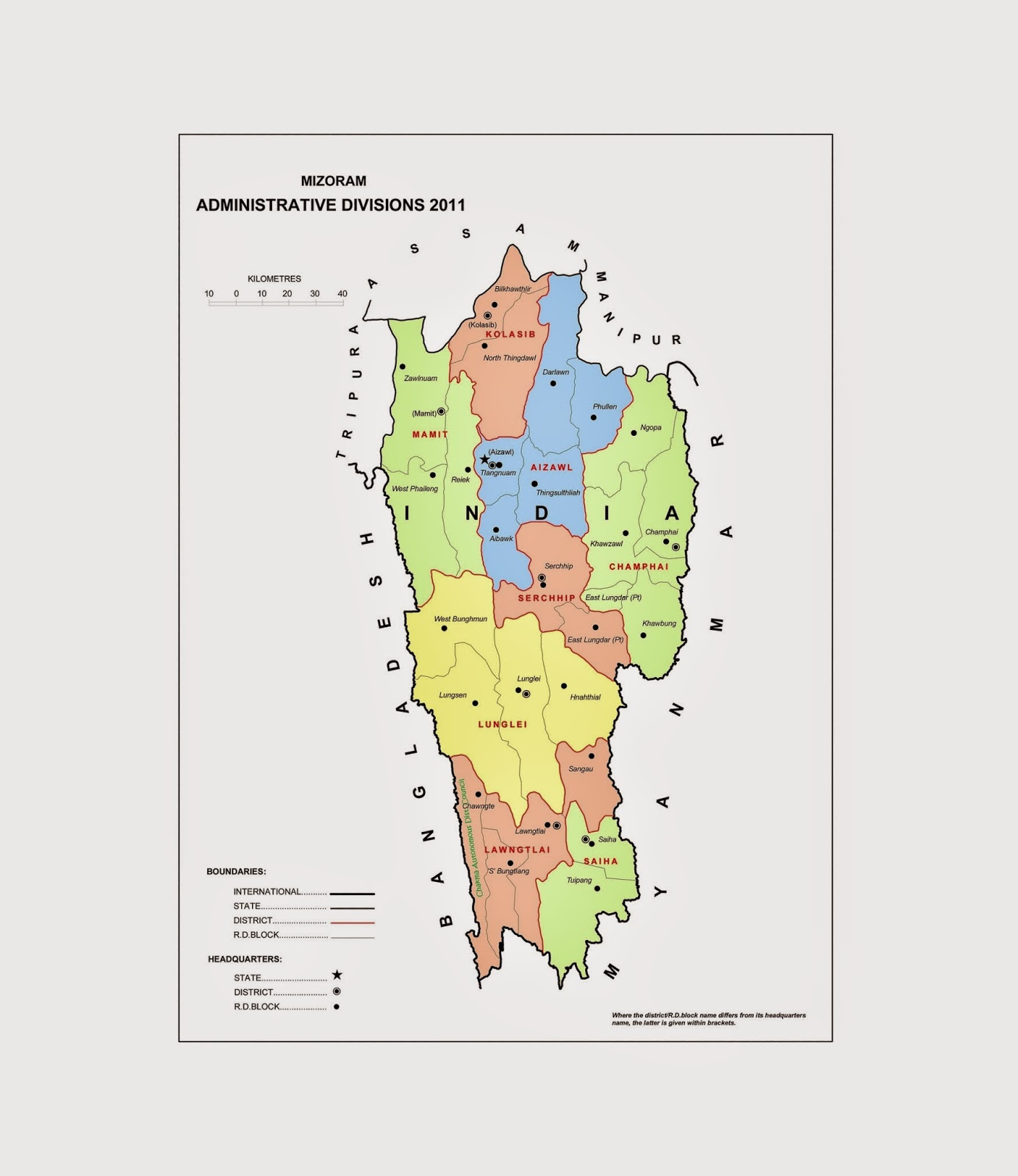 Chakmaland Today: Political Map of Chakma Autonomous District Council ...
