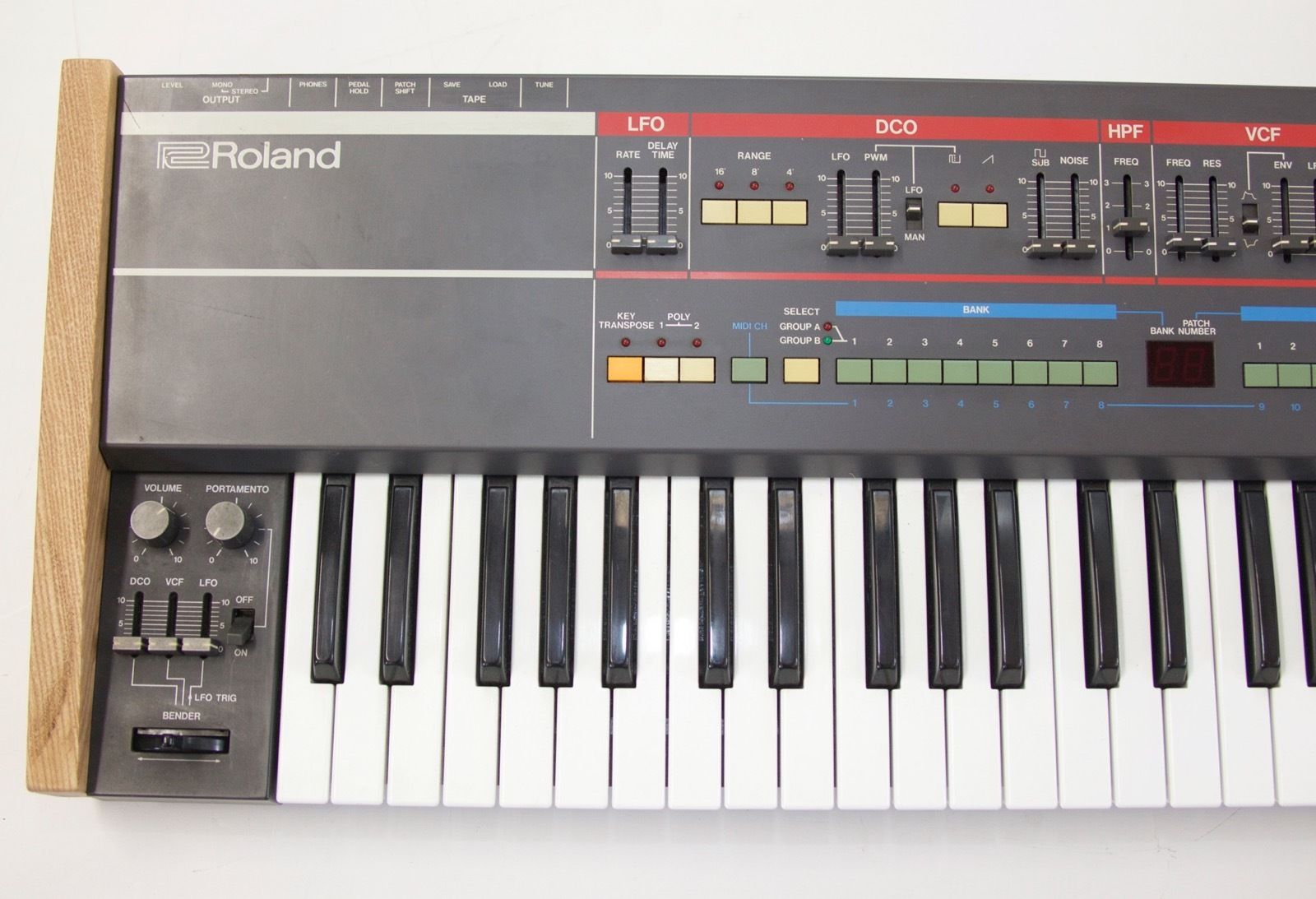 MATRIXSYNTH: Roland Juno-106 SN 468471 with Solid Wood Side Panels