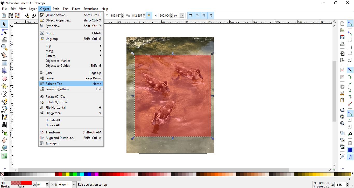 How to crop an image in Inkscape | Design Bundles