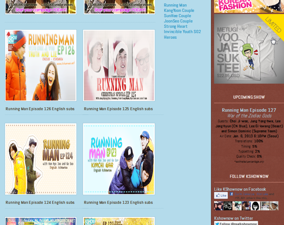 Download all episode Running Man