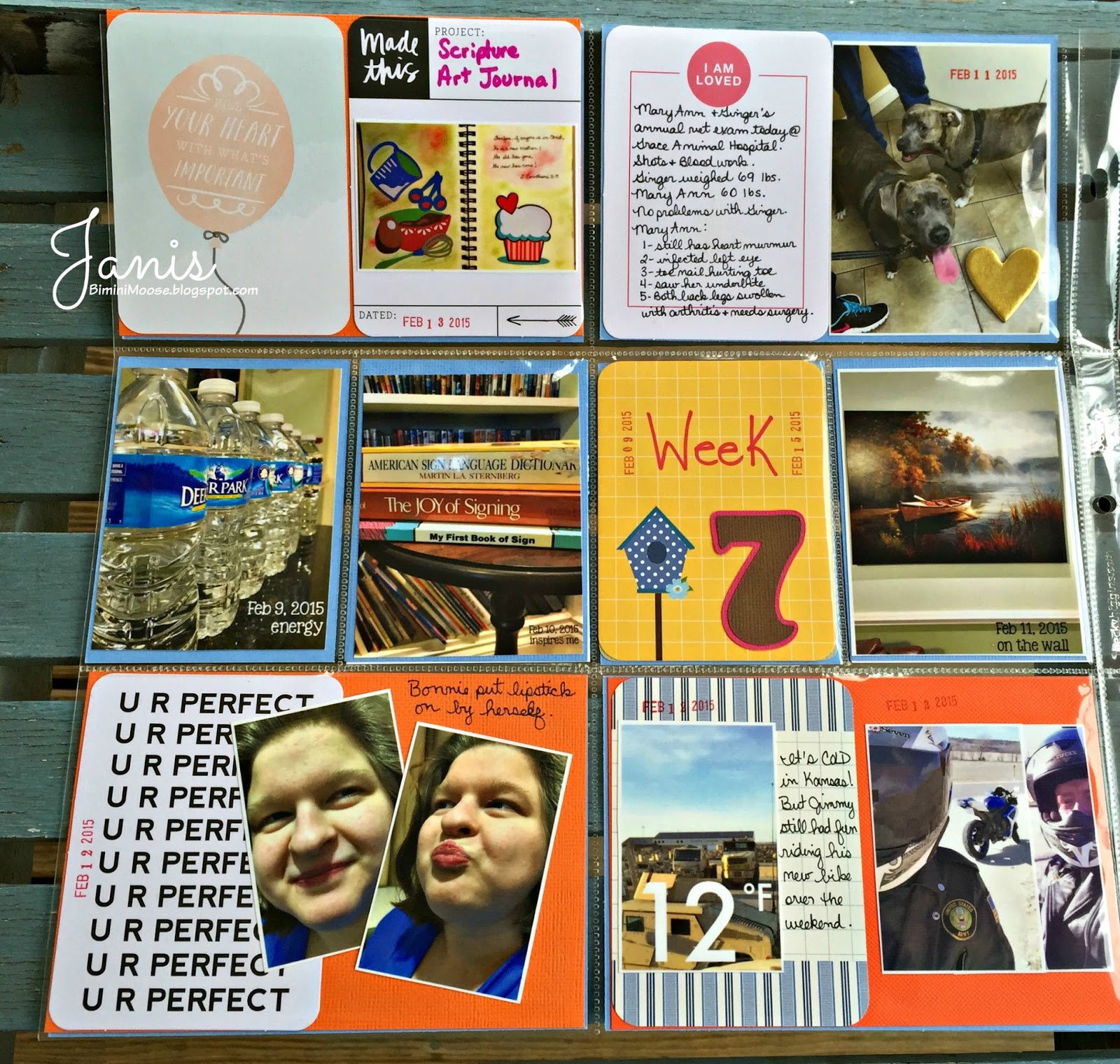 Pause Dream Enjoy: Scrapbook Layout for Week 7