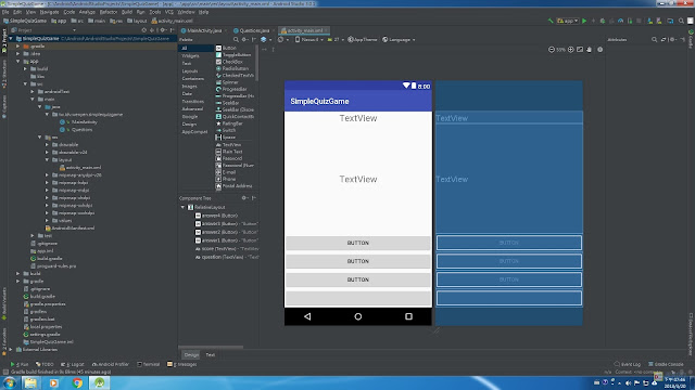 [程式] Android Studio : Simple Quiz Game | 跟著我的夢想去旅行
