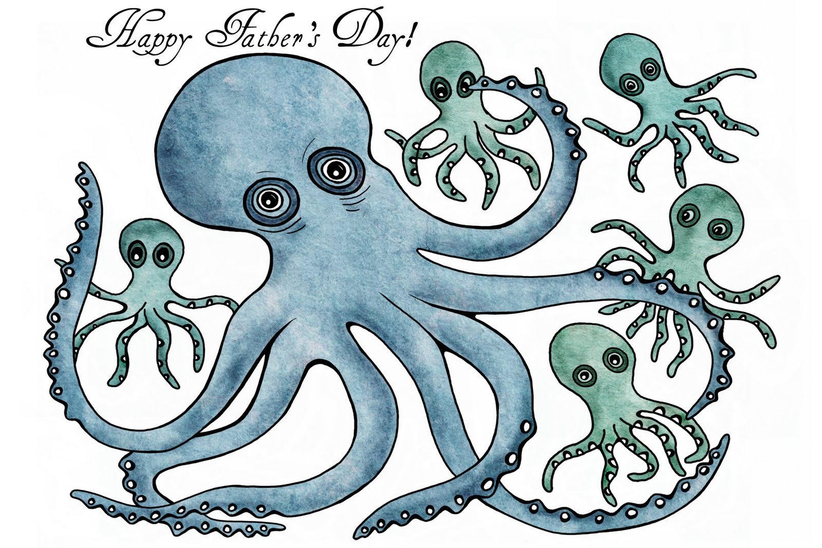 Alexandra Waterman: Happy Father's Day Octopus
