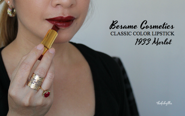 BESAME COSMETICS CLASSIC COLOR LIPSTICK |1933 Merlot - thefabzilla