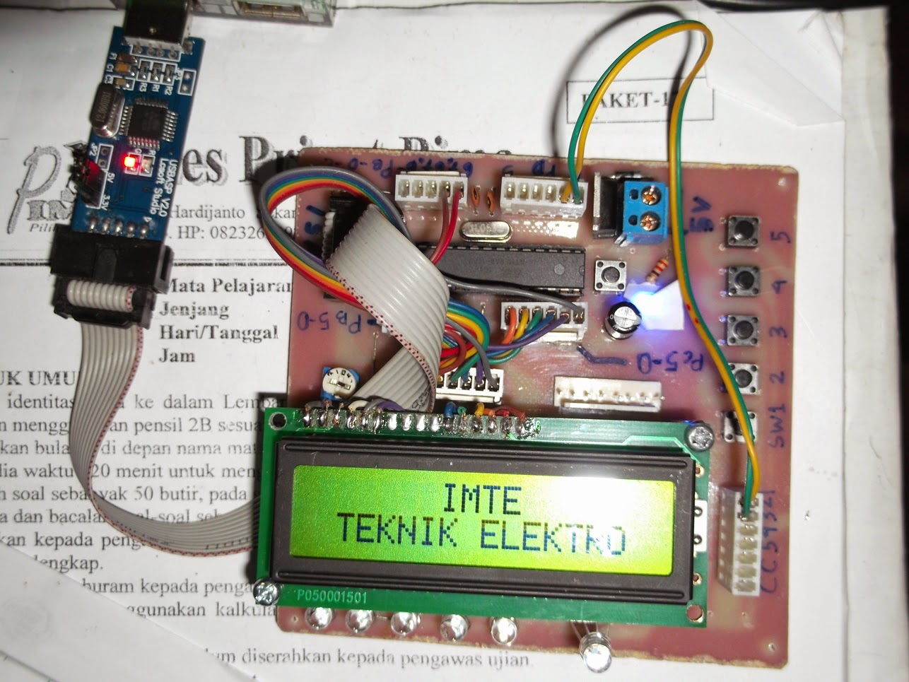 PCB Minimum Sistem Mikrokontroler ATMega 8. - FACEBLOGGER