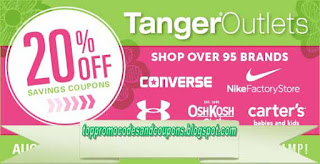 Free Promo Codes and Coupons 2023: Tanger Outlet Coupons