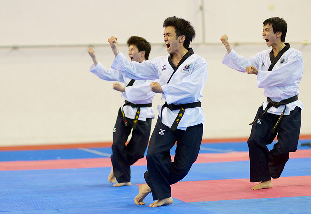 Koleksi Foto Peragaan Poomsae Dengan Memakai Dobok Taekwondo Terbaru ...