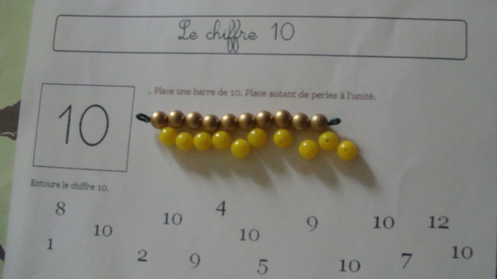 La maternelle à la maison: Les chiffres de 10 à 20 : le 10 et le 11