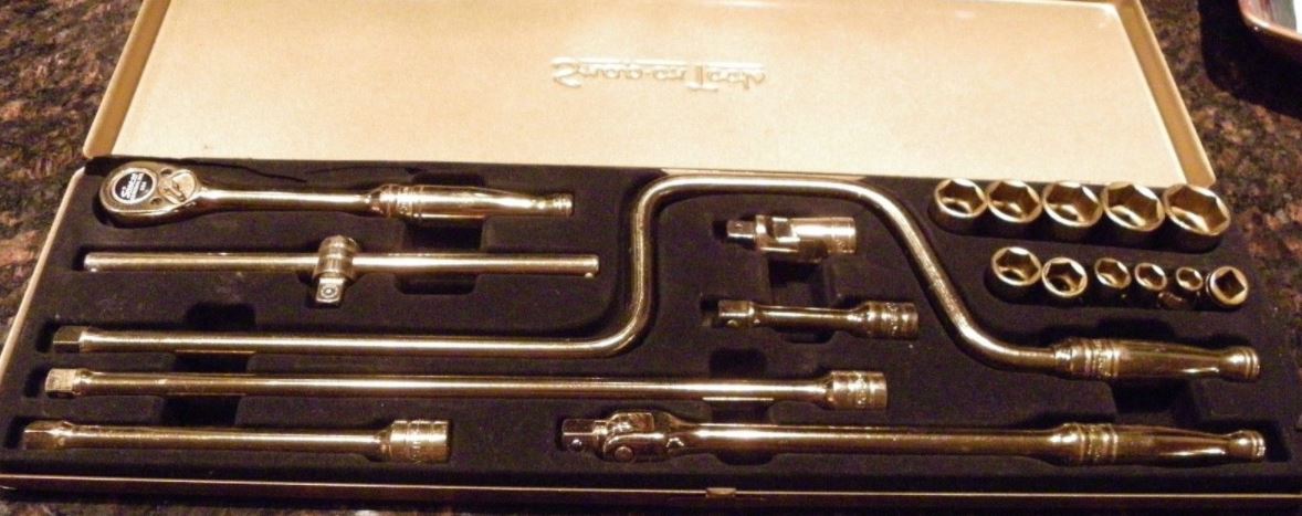 Just A Car Guy: gold plated Snap On socket sets, top salesman awards