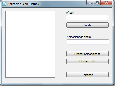 Portafolio Informático: VB.NET Windows Form - Ejercicio con List Box