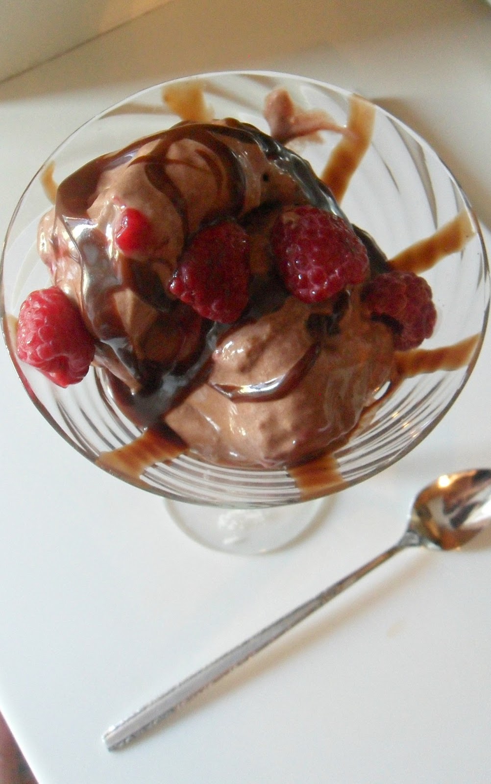 Cooking To Perfection Skinny Chocolate Raspberry Ice Cream