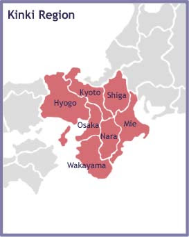 Kinki Map Regional City | Regional City Maps of Japan