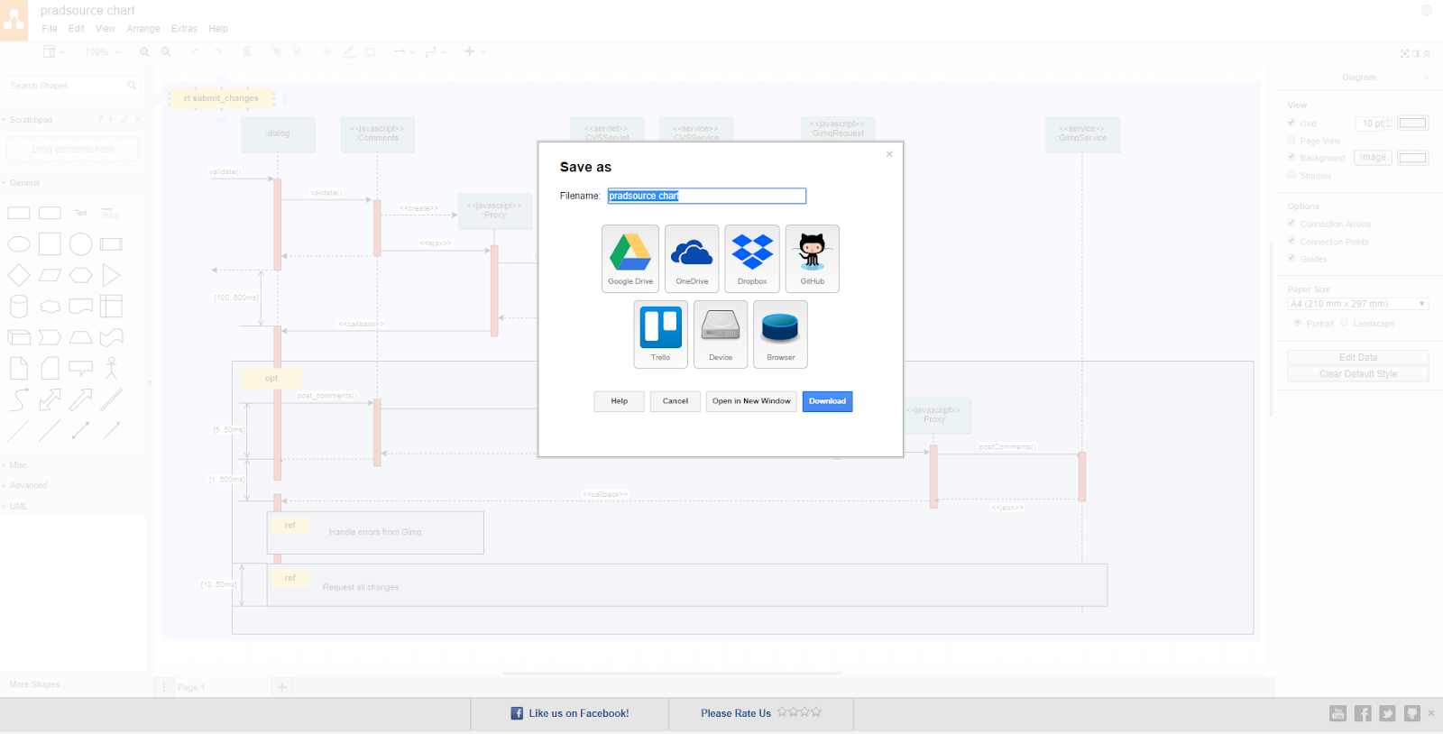 software alternatif microsoft visio (FREE!!) : draw.io