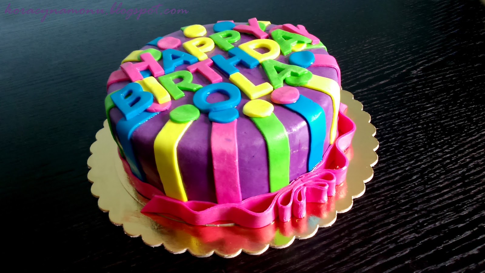 Kora Cynamonu : Tort Happy Birtday