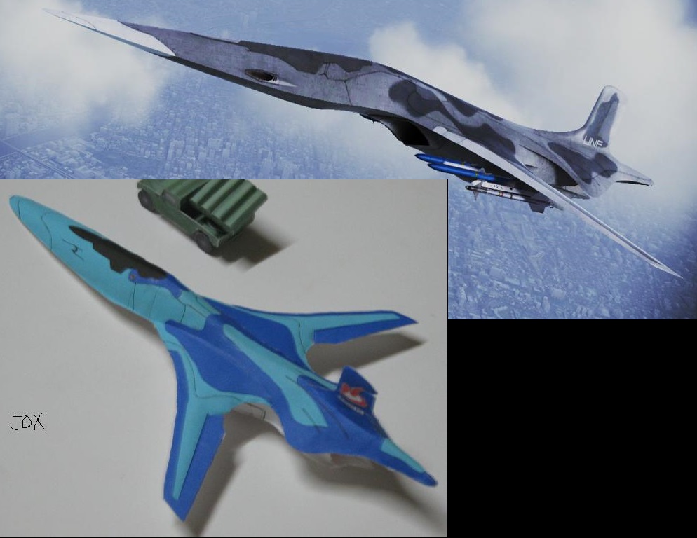 Ace Combat Model - Drawings: R-101 Delphinus #1