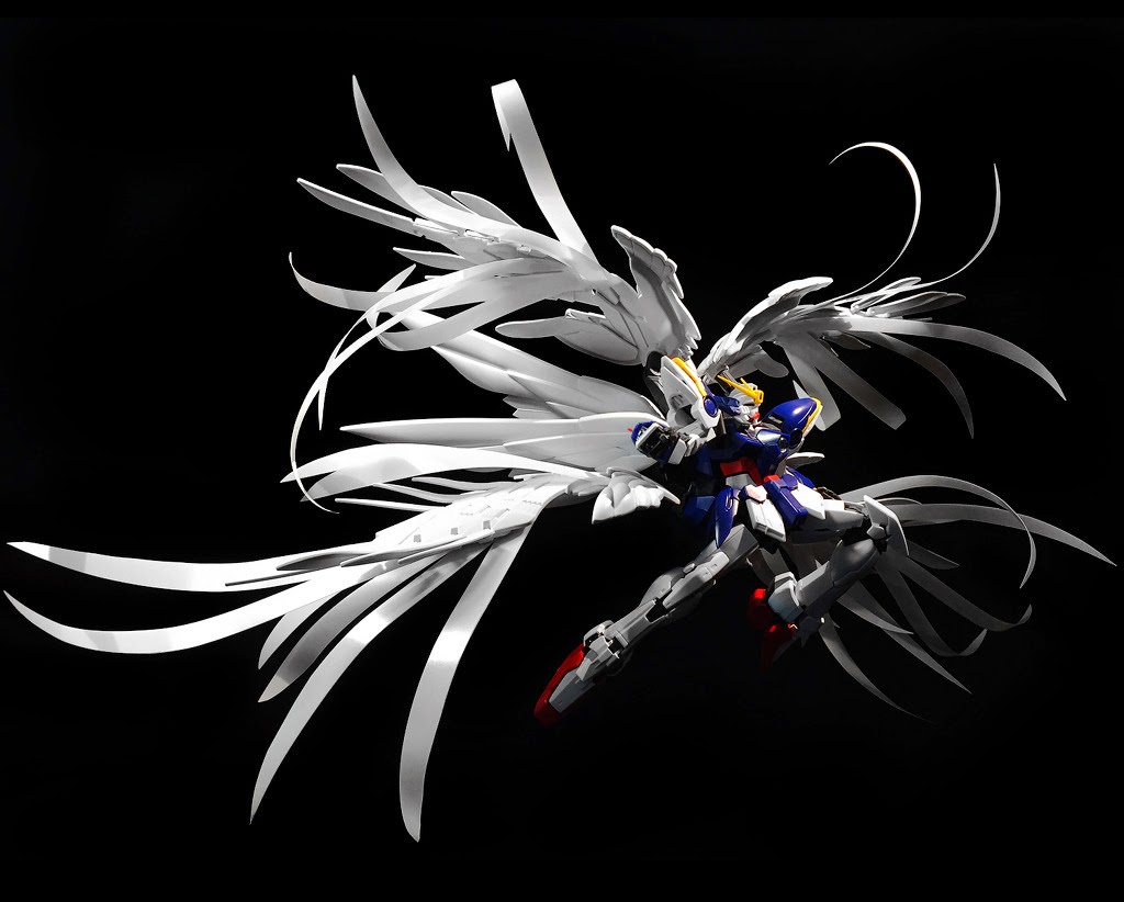 Custom Build: RG 1/144 Wing Zero Custom EW + Custom Feather Effects ...
