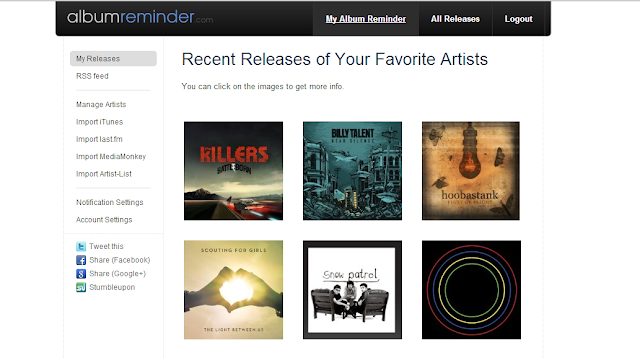 Vengo de paso: Album Reminder: Novedades Discográficas al día
