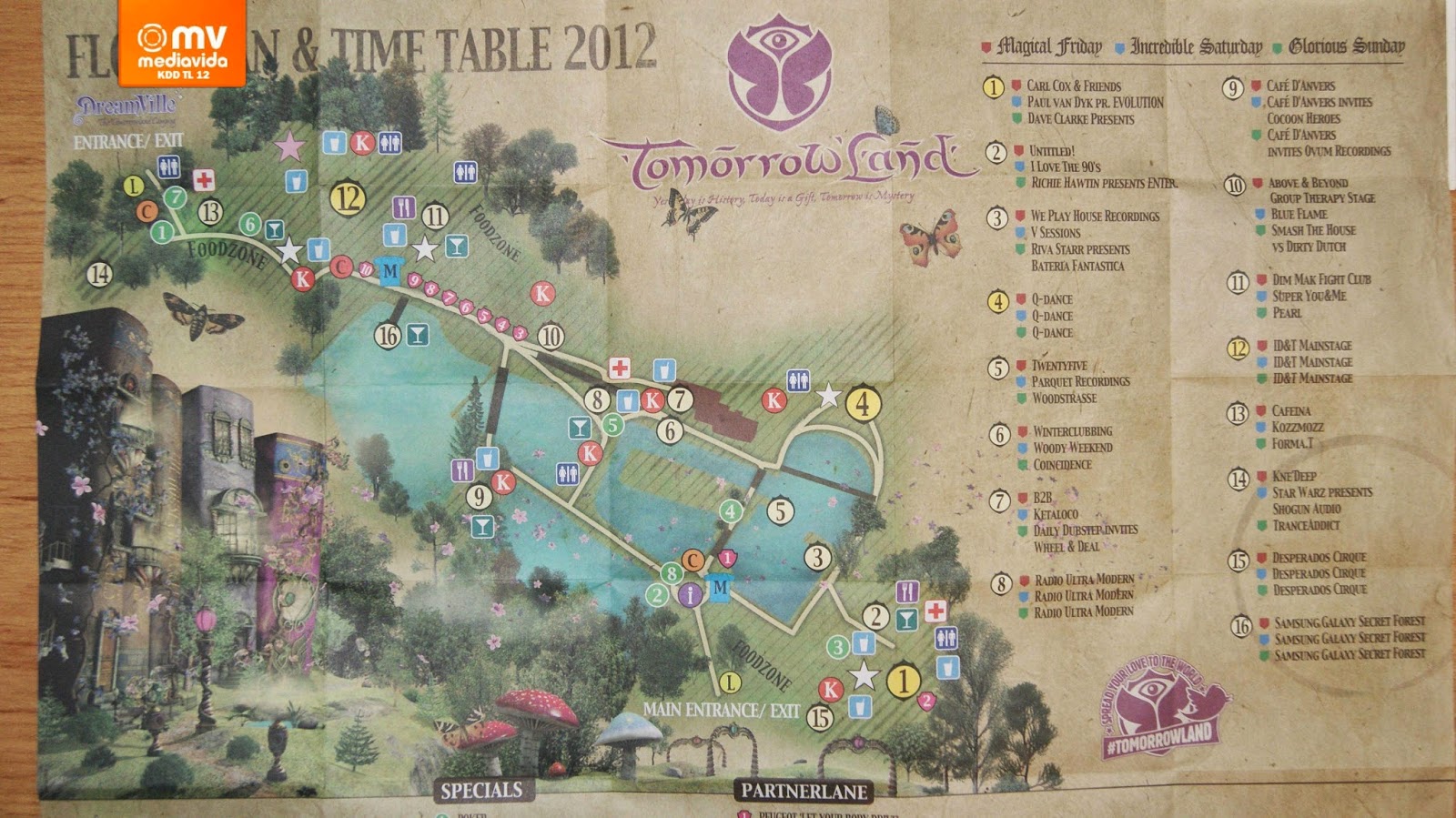 TOMORROWLAND: MAPA