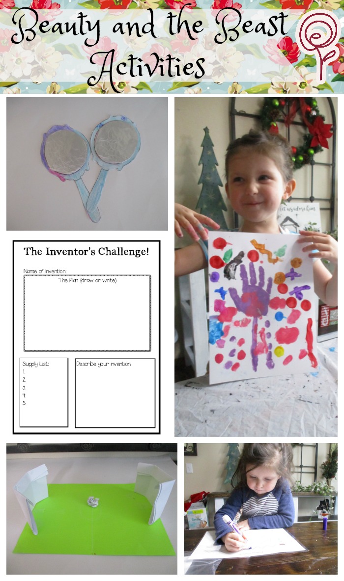 The Cozy Red Cottage: Beauty and the Beast Preschool Crafts