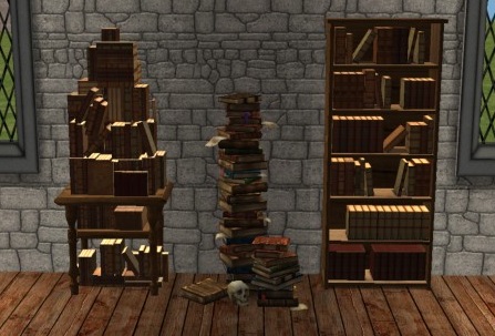 Decat's Sims 2 Creations: Medieval Book Shelves