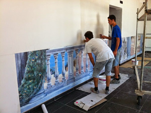 revestimiento y decoración : colocación de murales al fresco