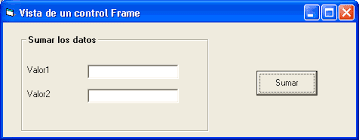 Herramientas de visual basic: FRAME