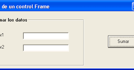 Herramientas de visual basic: FRAME