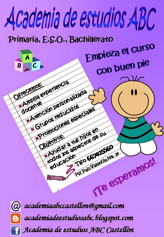 Academia de repaso en Castellón. Academia de estudios ABC