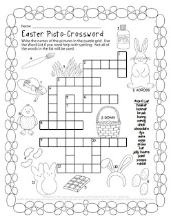 The Puzzle Den: Free Easter Picto-Crossword Puzzle