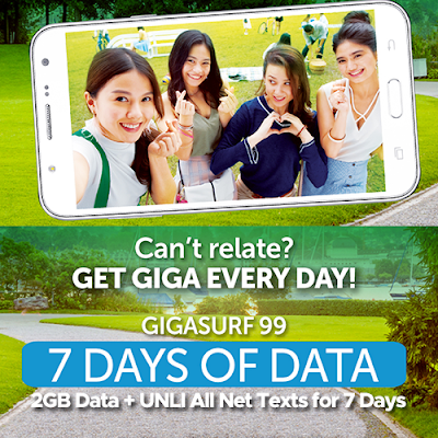 Search Gadget: Smart GIGASURF99 : 2GB Data + Unli All Net Texts for 7 Days
