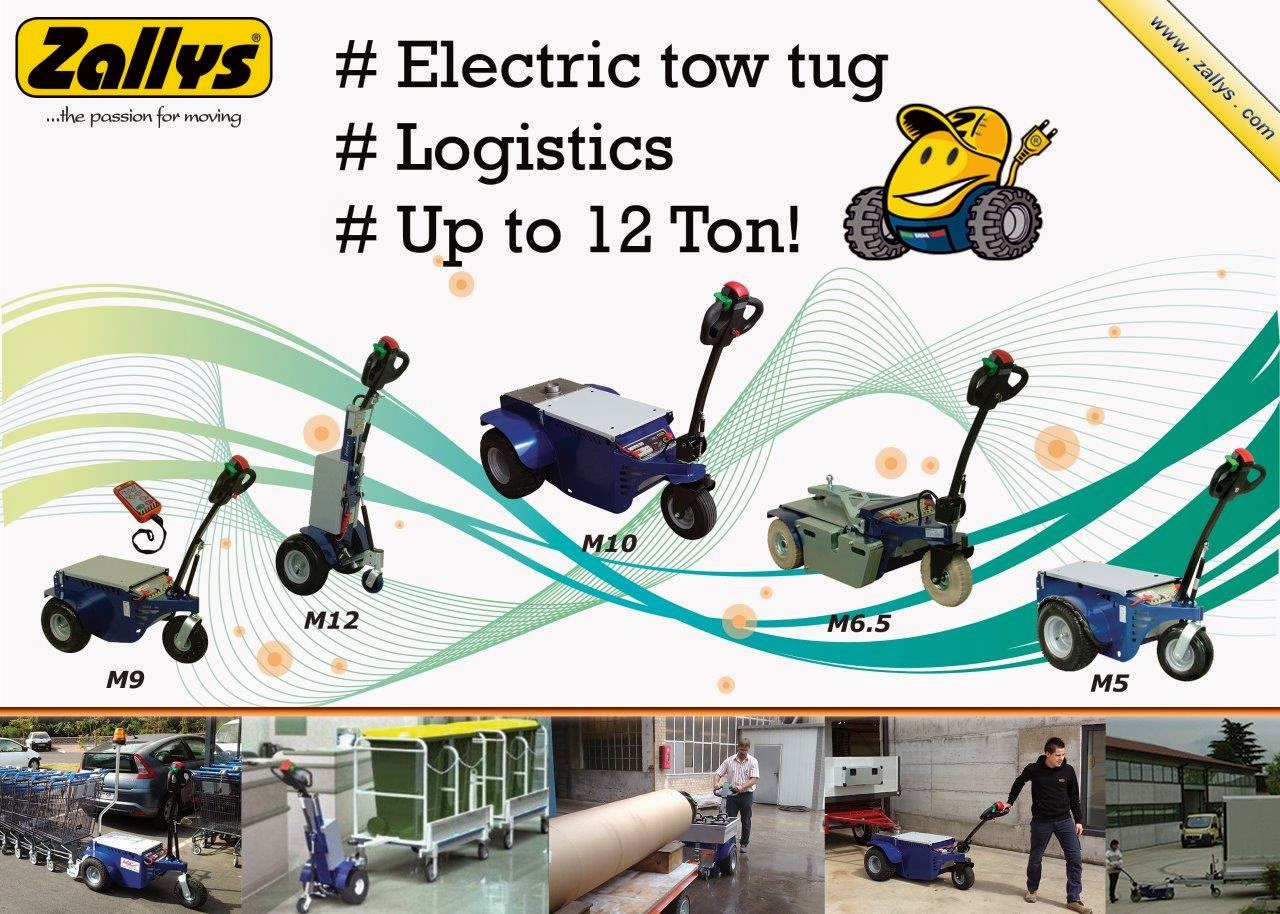 Trailer tug Made in Italy Zallys: Electric towing tractor Zallys model M11