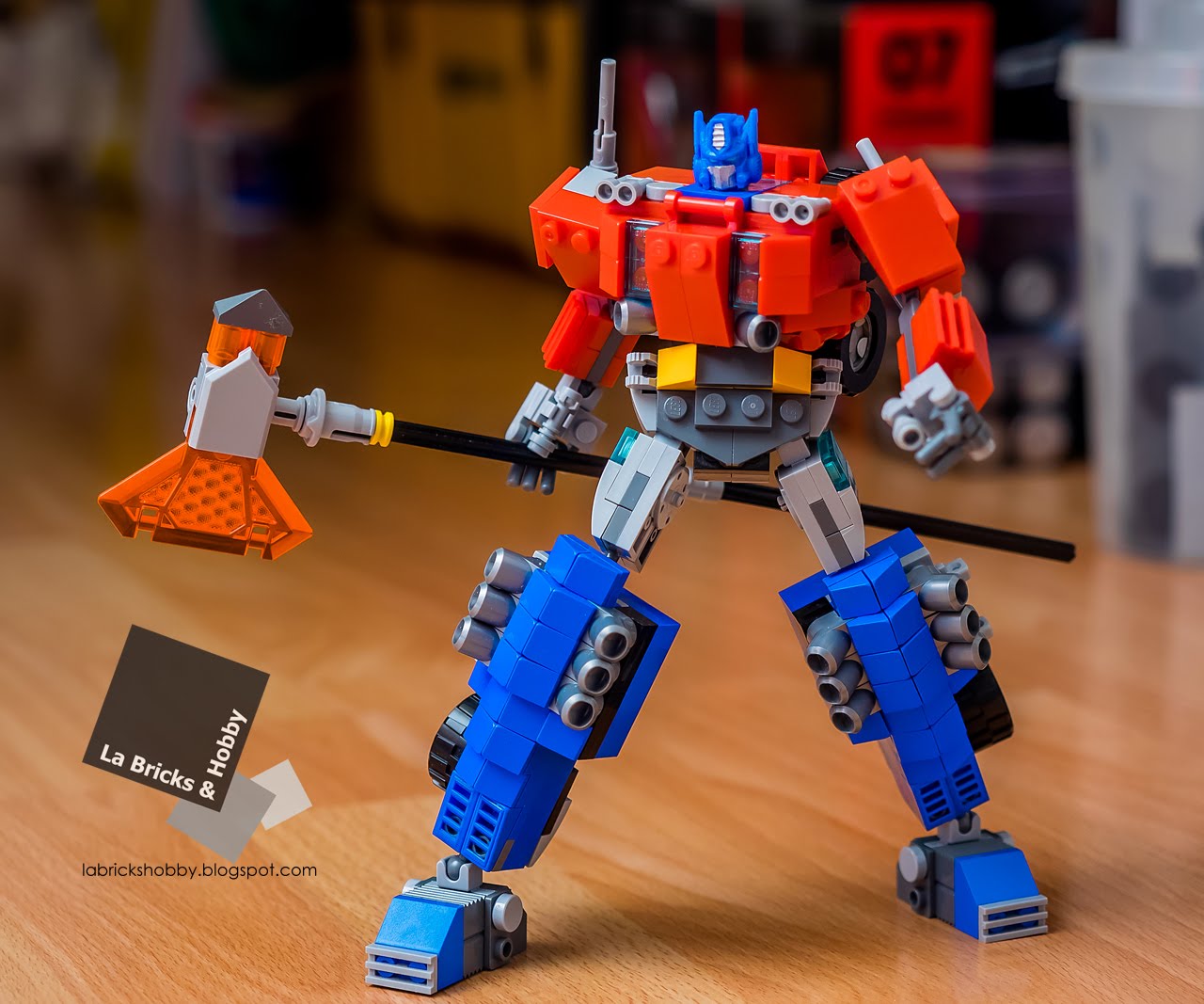 La Bricks & Hobby: Kre-O X Lego Optimus Prime (Small Scale Version)