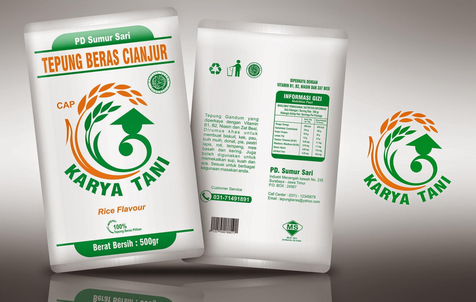 cakrawala mandiri: Contoh Kemasan Beras