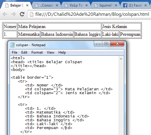 Lebih Detail Tentang Membuat Table ( Menggabungkan Kolom Table - Merger ...