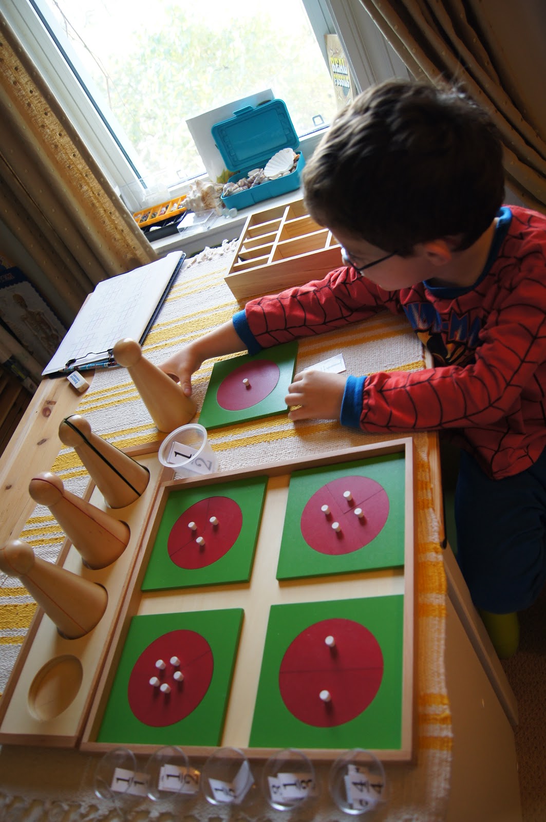 Montessori Early Fractions, Fractions At Home - "Making Montessori Ours"