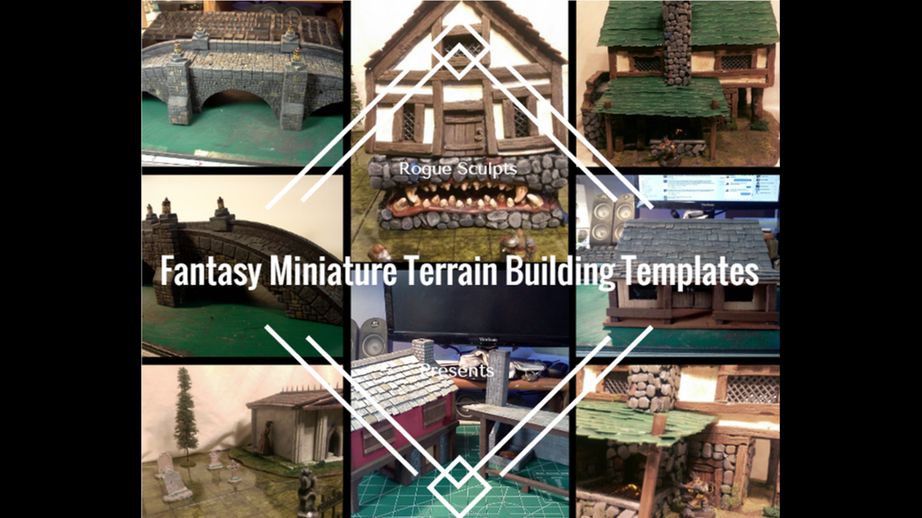 Tabletop Fix: Rogue Sculpts - Fantasy Terrain Templates Kickstarter