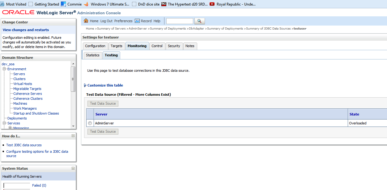 Oracle Soa Java Blog Dbadapter Connection Factories Connection Pools And Datasources