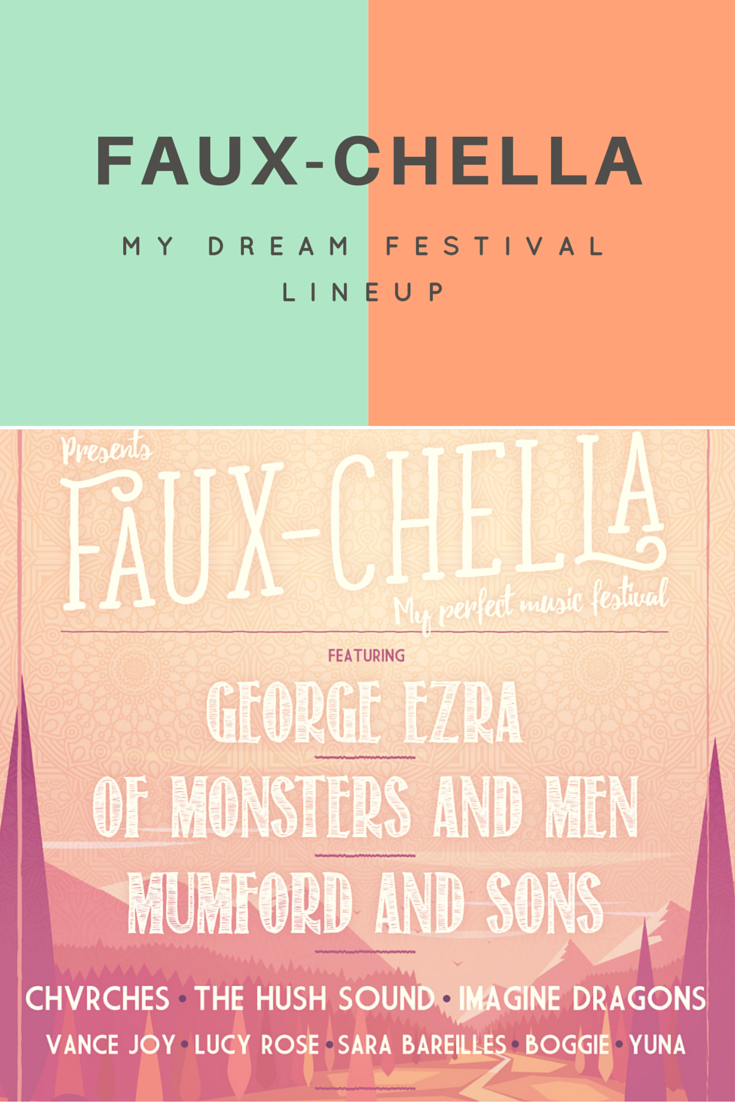 Infinite Golden Floors: Faux-chella: My Dream Music Festival Lineup