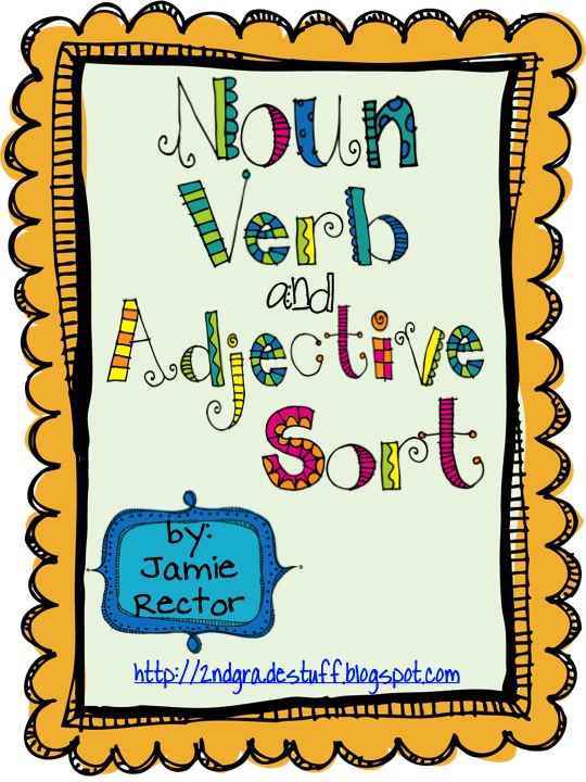 Noun Verb And Adjectives Clipart