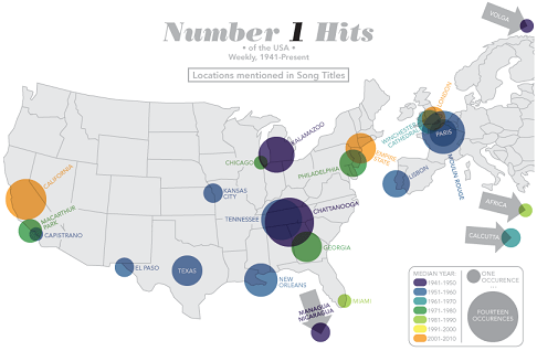 Map of the Week: The Geography of Pop and Country Hits