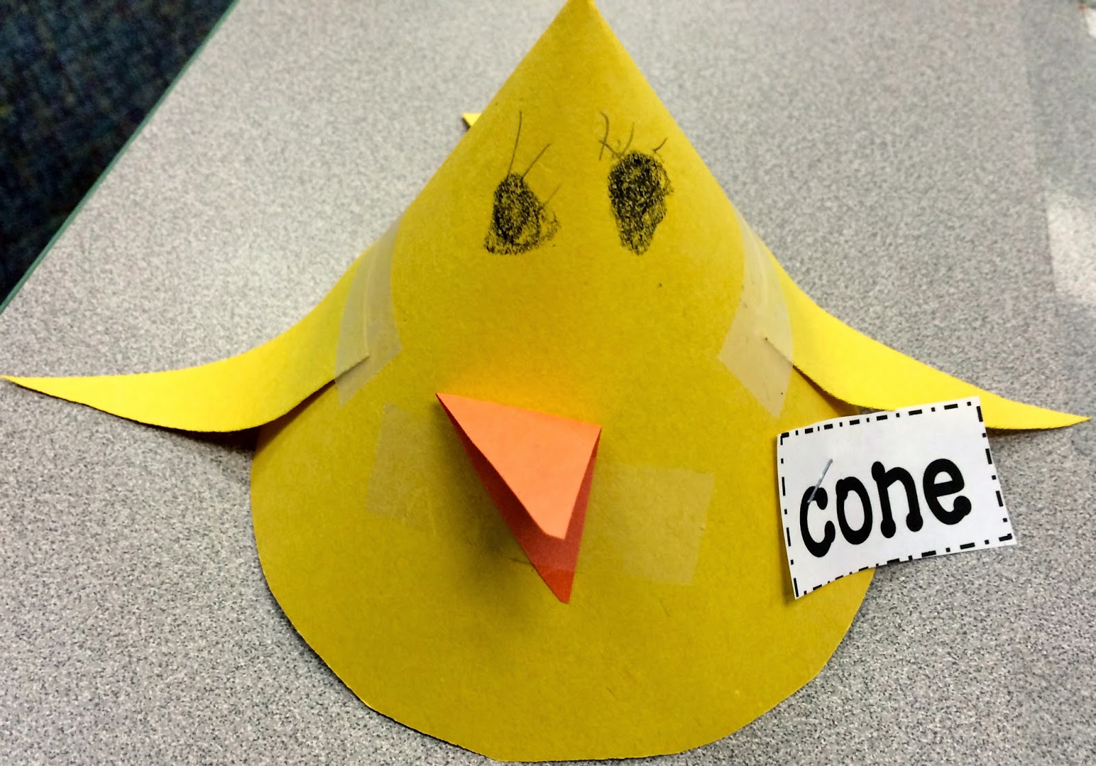Splendor in Kinder: 3D Shapes: Cone Birds