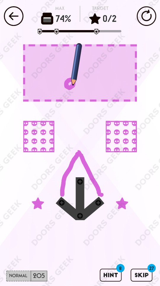 Draw Here Level 205 ~ Doors Geek